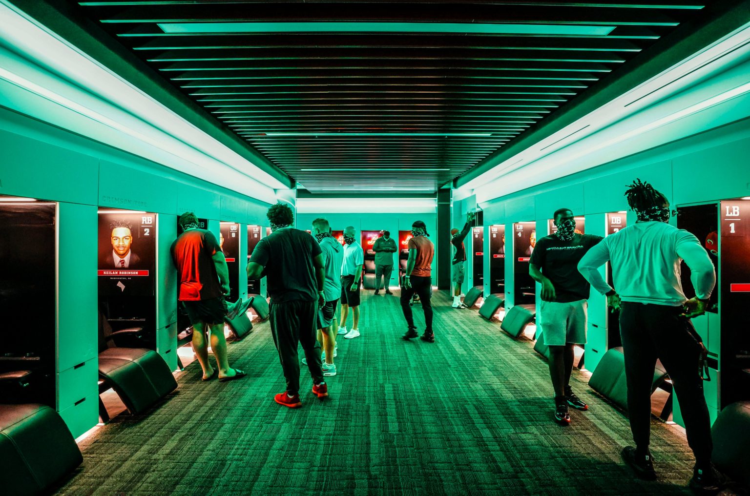 With sports returning, what happens to the locker room and clubhouse?